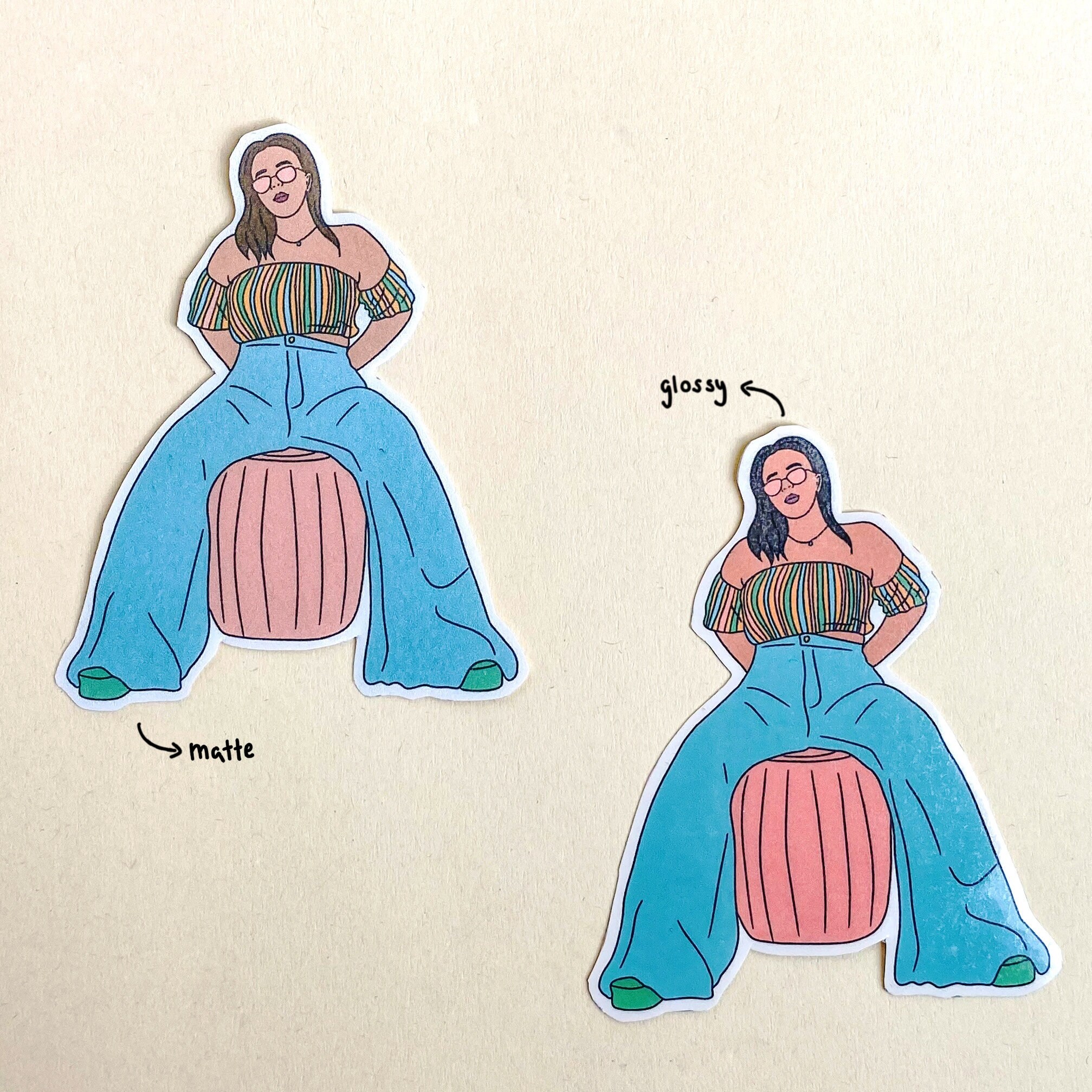 Angel Glow - Sticker Pack of 6 Individual Stickers - Glossy Stickers ...