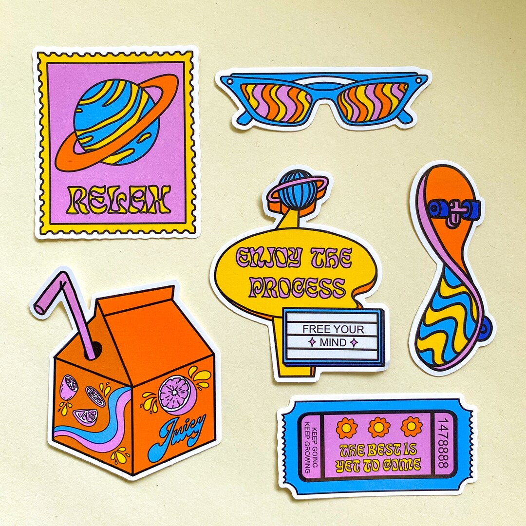 Skate & Shake - Sticker Pack of 6 Individual Stickers - Glossy Stickers ...