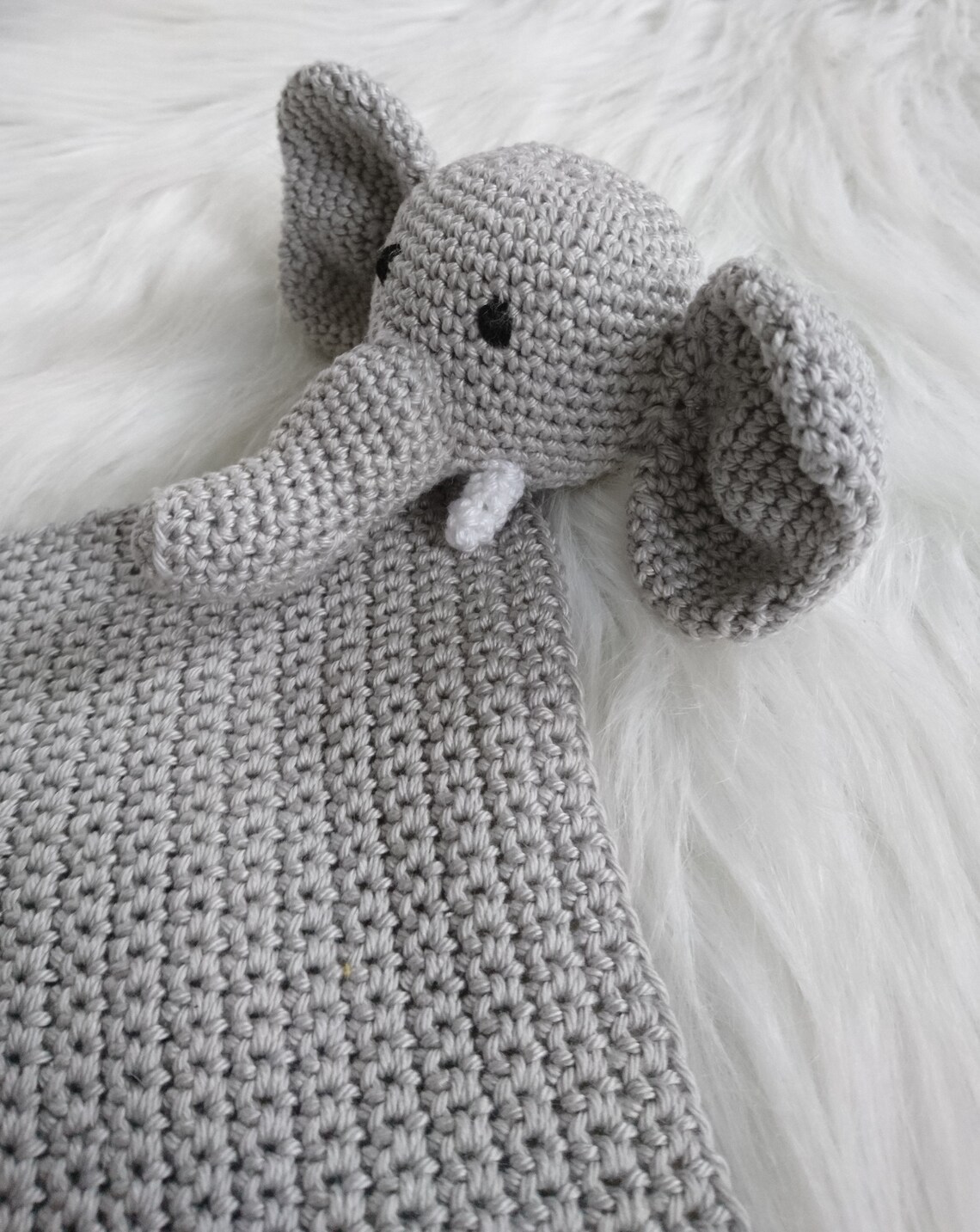 CROCHET PATTERN: Ollie the Elephant, PDF Crochet Pattern, Cuddle Cloth ...