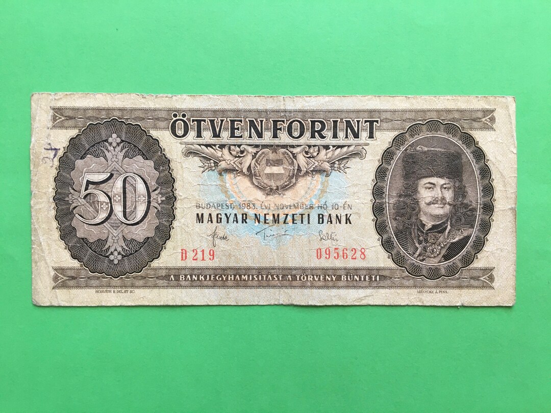 50 Forint 1983 Hungary Banknotes, Old Paper Money, Original Banknotes ...