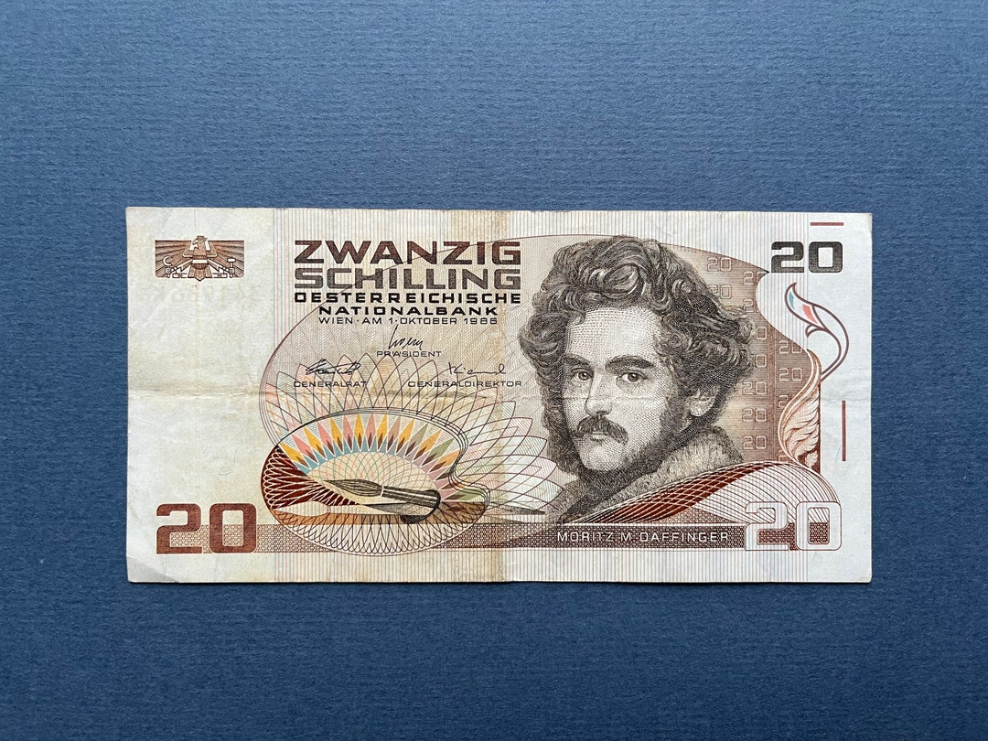 Austria Banknote 20 Schilling 1986/old Austrian Paper Money. - Etsy