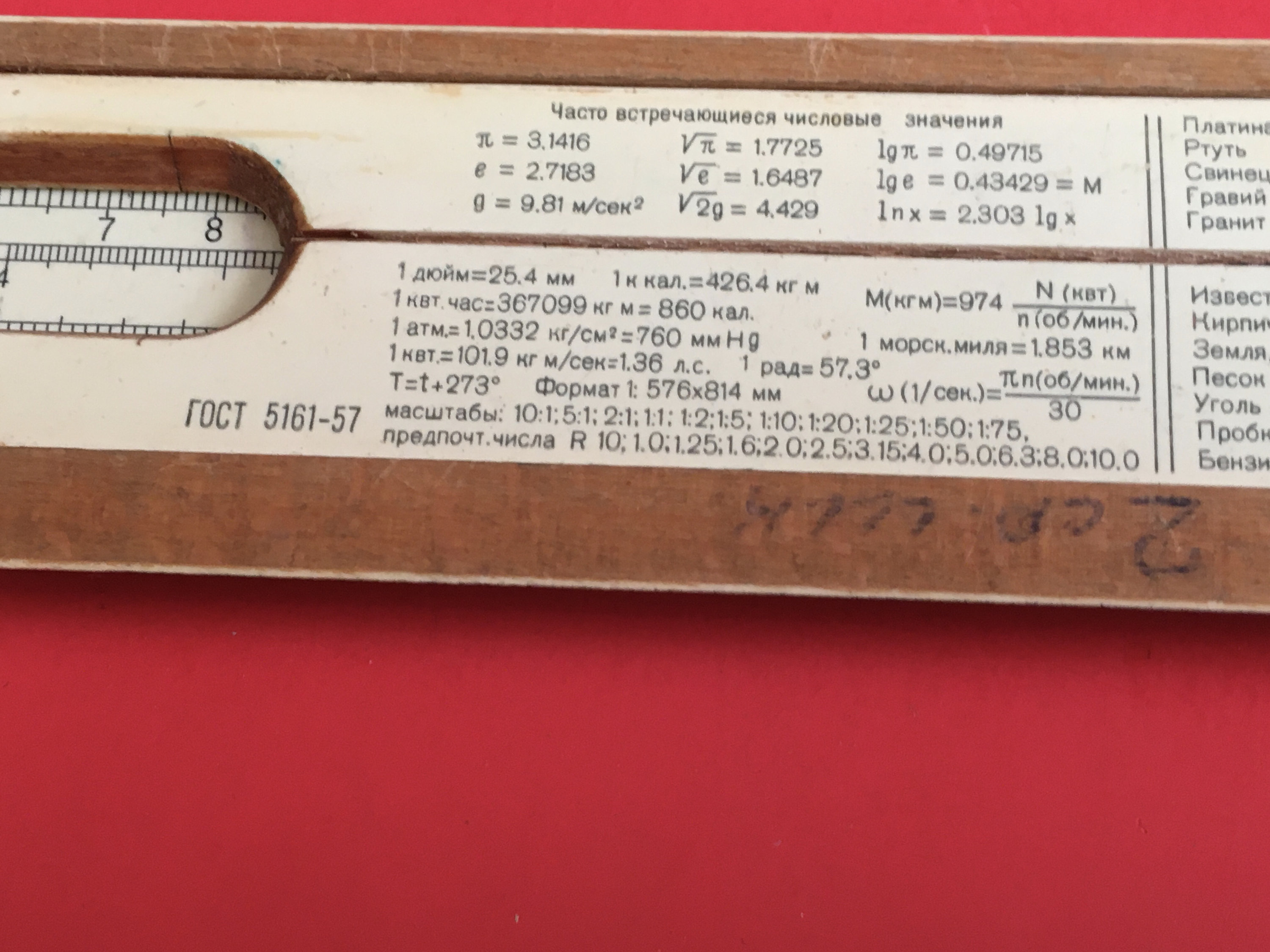 Vintage Ussr measuring tool Soviet slide rule Ussr 1967 Leningrad ...