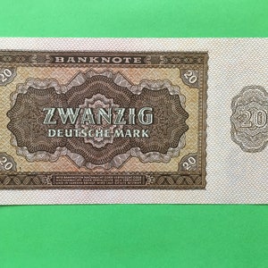 Germany 20 Mark 1948 Banknote. Old German Paper Money. Unc Banknote - Etsy