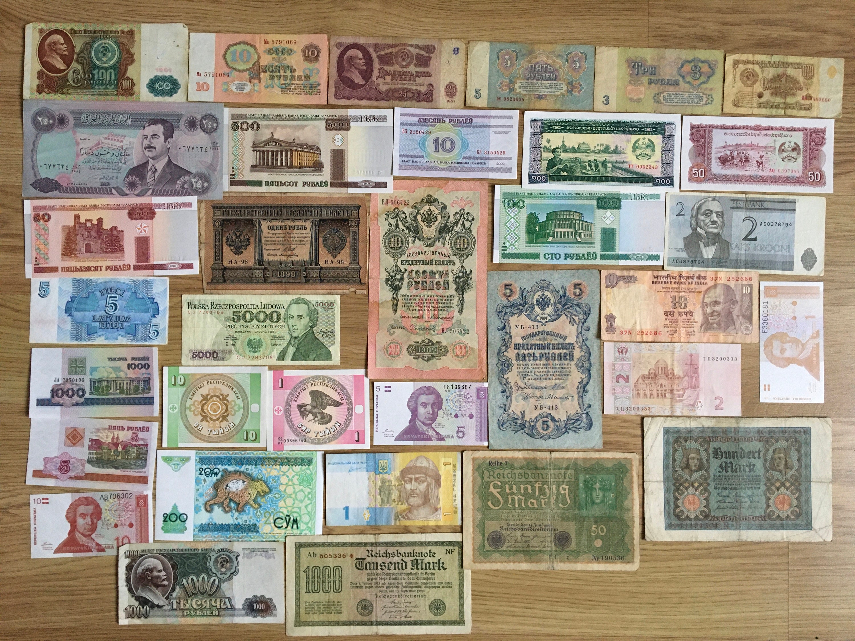 Mix World Banknotes 34 Pcs/ Lot Banknote 1900 to Our - Etsy