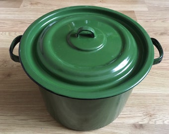 Enamel Pot With Lid - Etsy