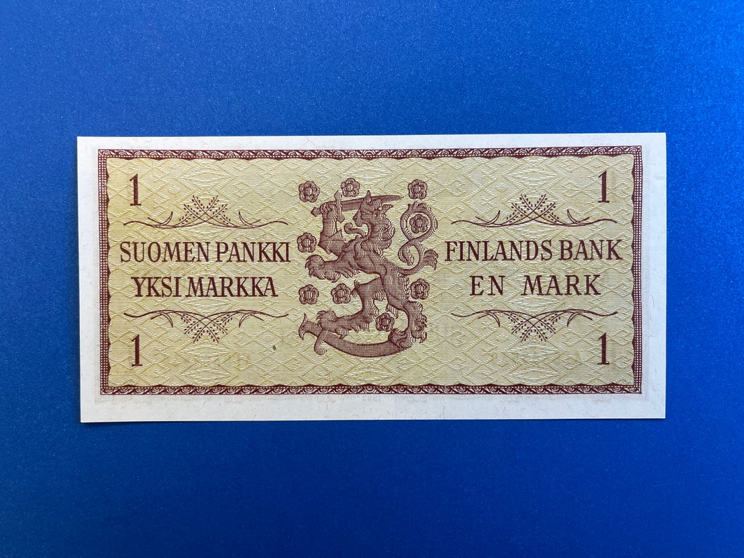 1 Finland Mark 1963 Banknote/ Old Finland Paper Money - Etsy