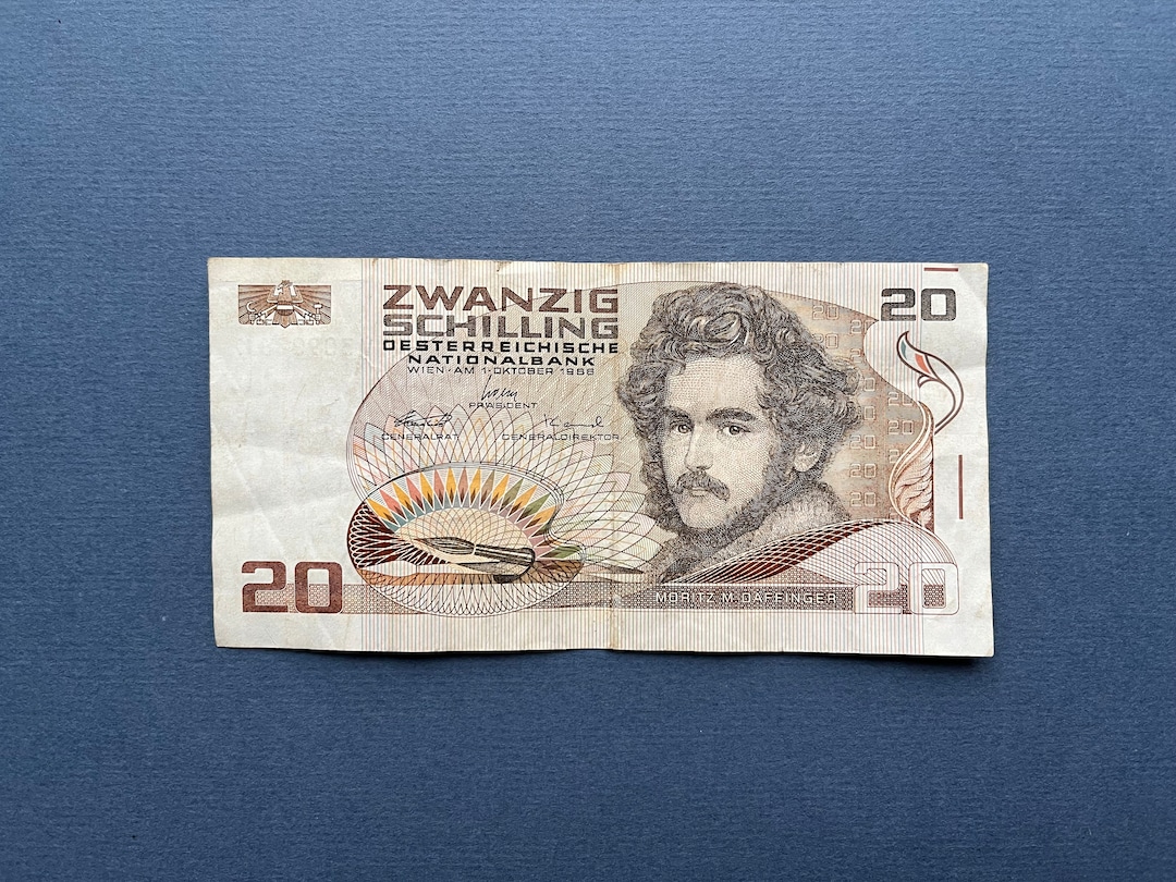 Austria Banknote 20 Schilling 1986/old Austrian Paper Money. - Etsy