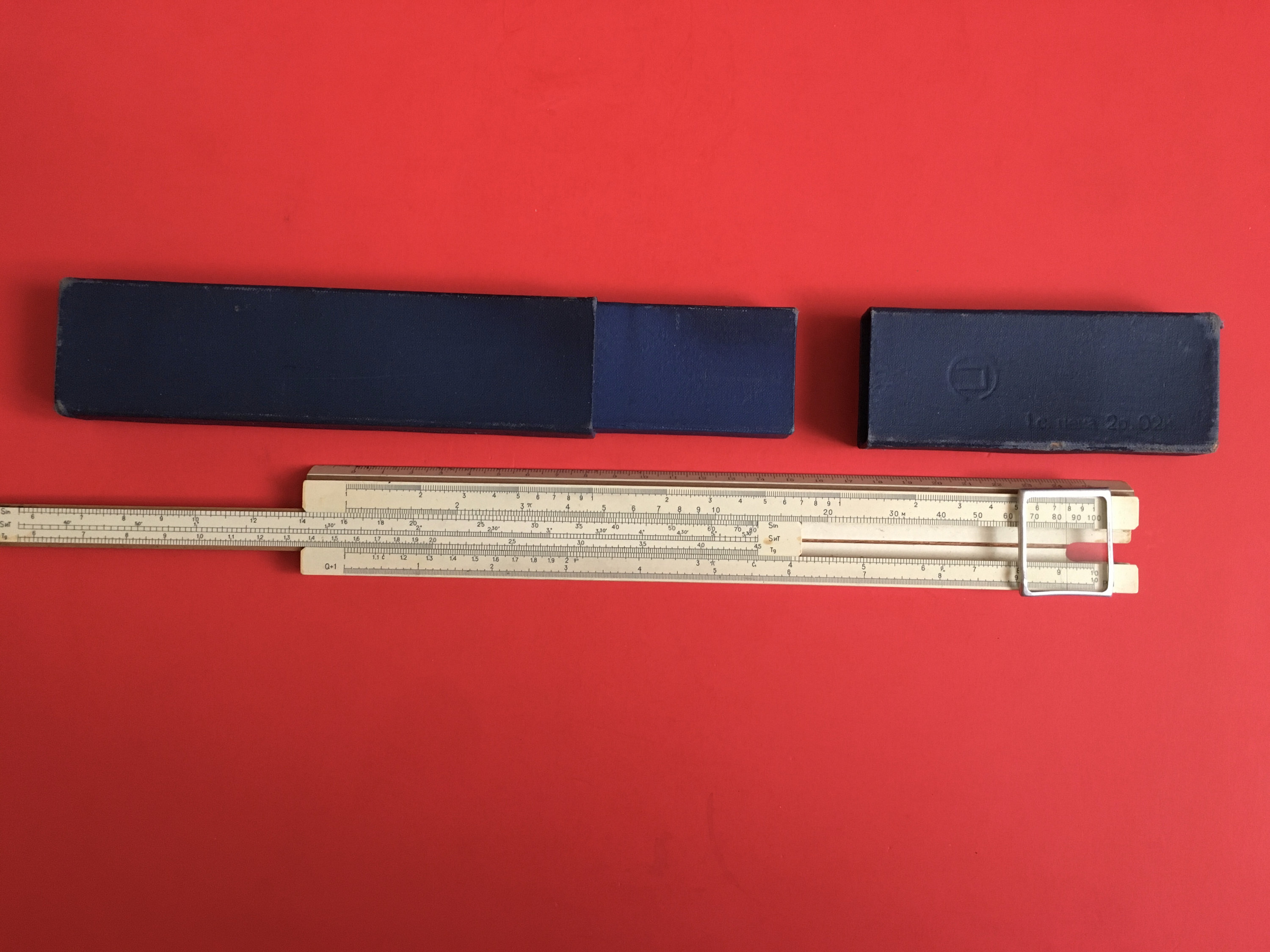 Vintage Ussr measuring tool Soviet slide rule Ussr 1967 Leningrad ...