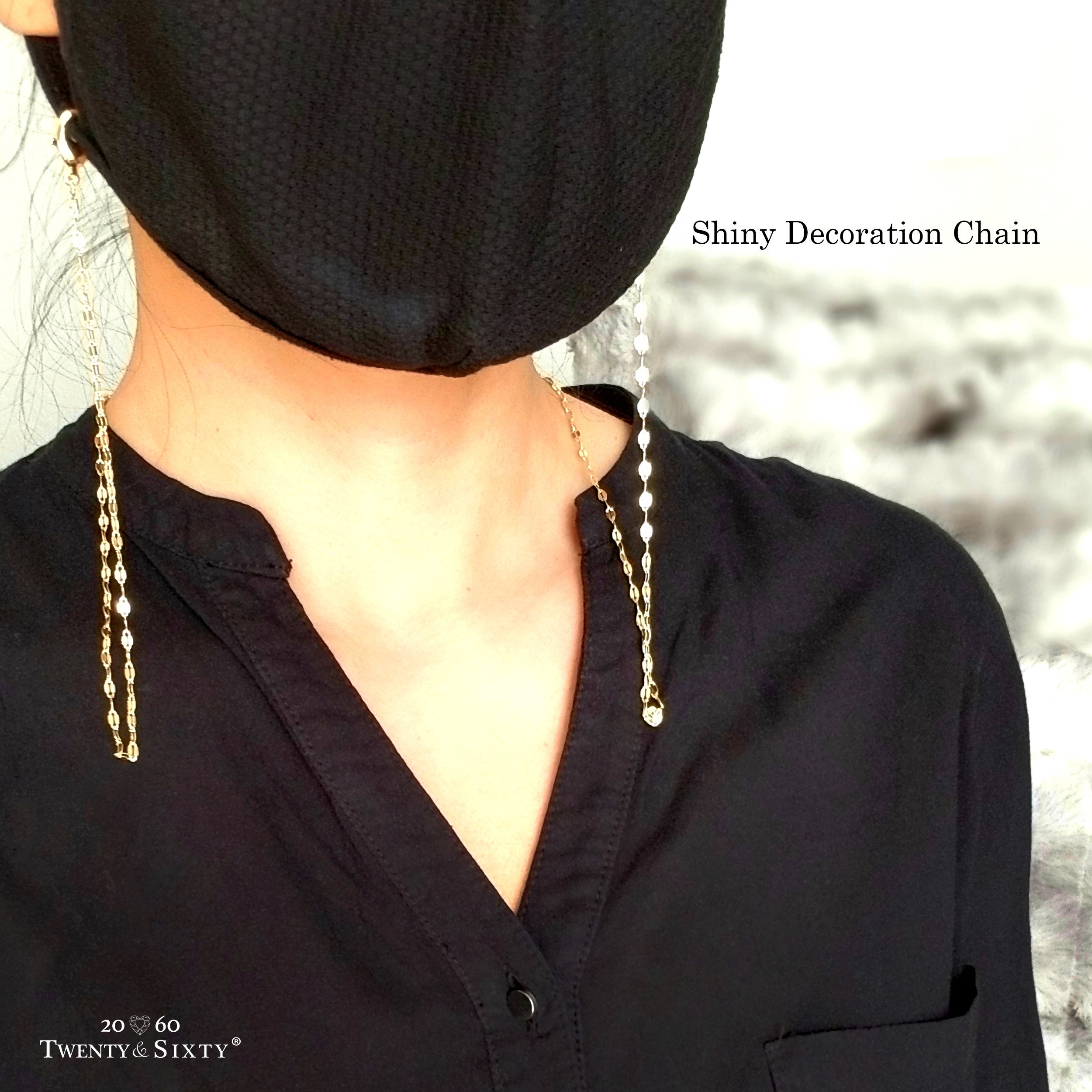 Mask Chain 18K High Quality Chain, Face Mask Strap, Face Mask Chain ...