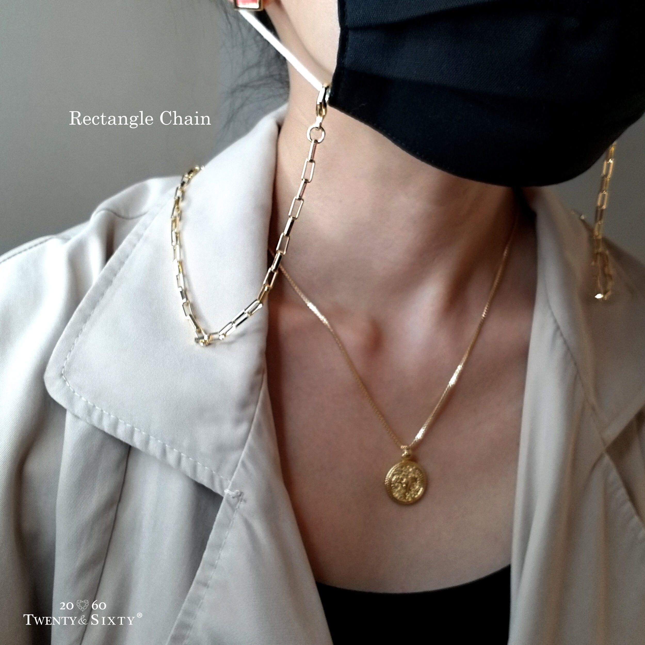 Mask Chain, 18K High Quality Chain, Face Mask Strap, Face Mask Chain ...