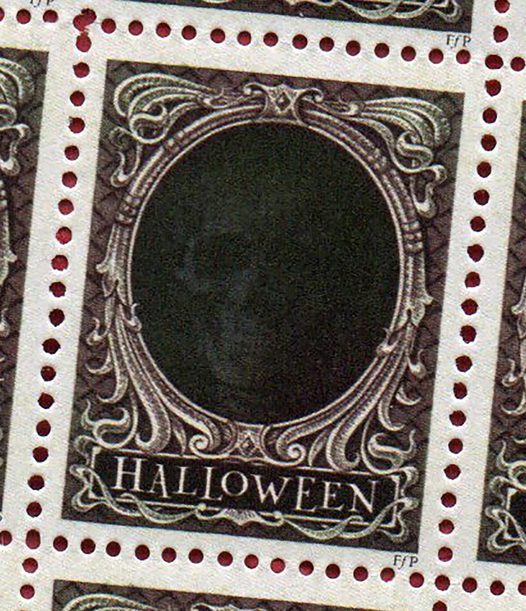 HALLOWEEN Fantasy Stamps - Sheet of 12 Stamps Including One 'variant ...