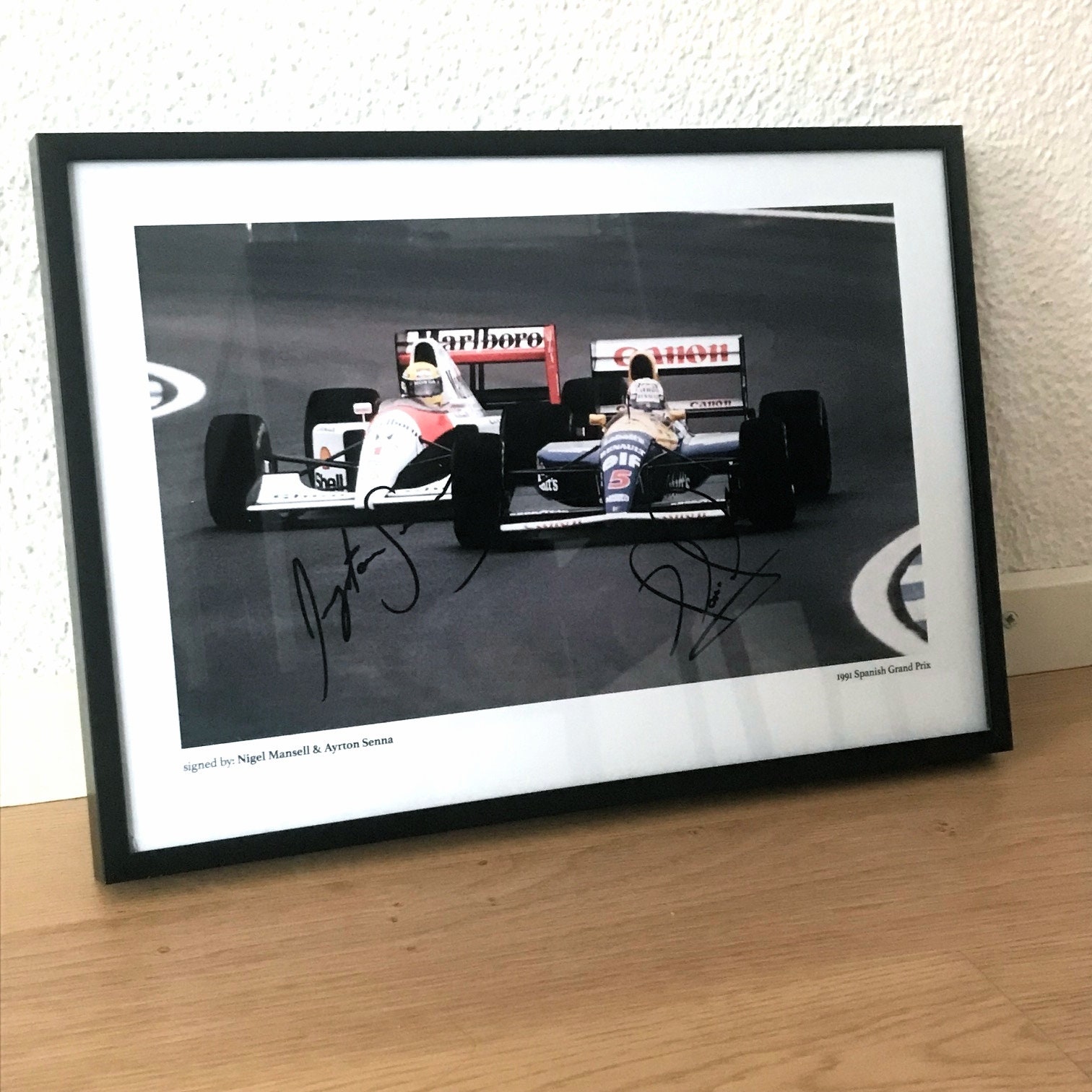 Ayrton Senna Nigel Mansell - 1991 Spain Grand Prix - Formula 1 ...
