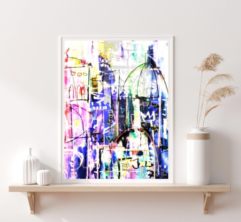 Rome Italy Colosseum Urban Pop Art Roma Shabby Graffiti Colorful Street ...