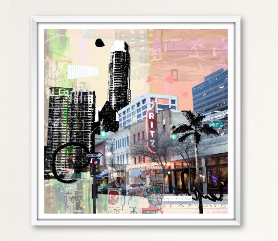 Austin, Urban Pop Art, Texas, Large Painting, Streets, Funky Vibes ...