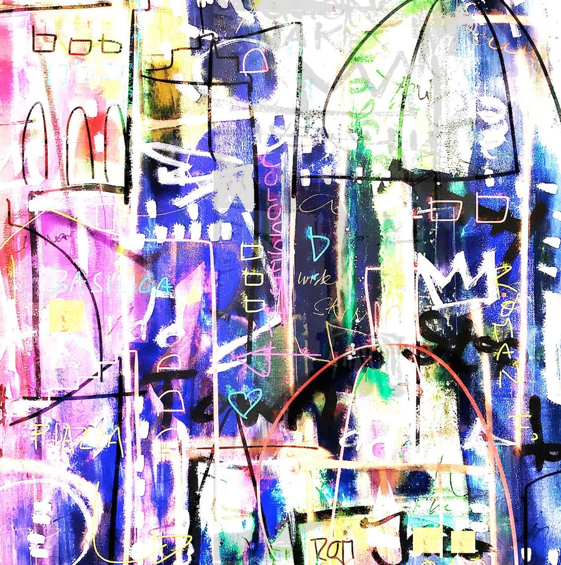 Rome Italie Colosseum Urban Pop Art Roma Shabby Graffiti Colorful ...