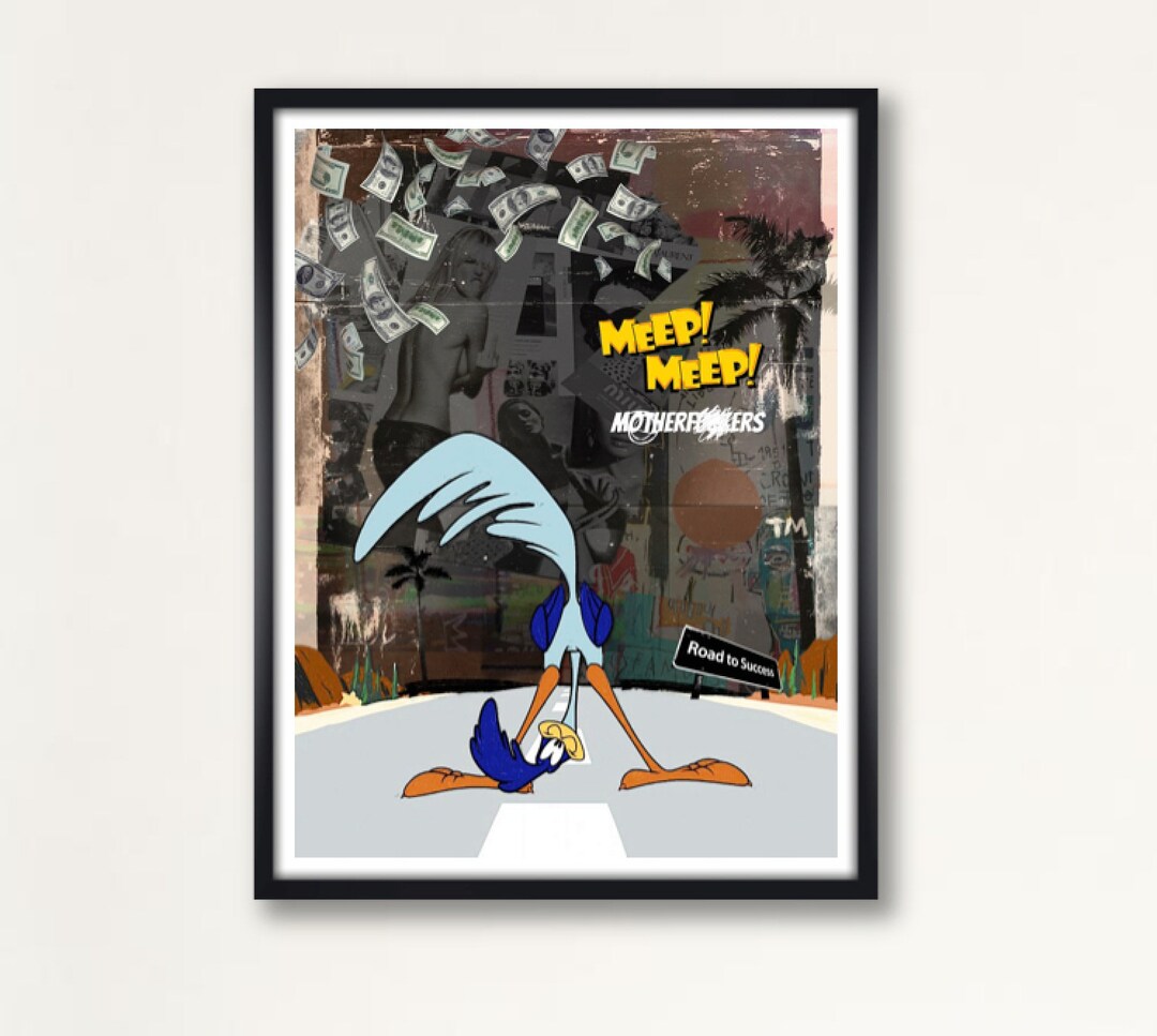 Road Runner Pop Art Money Success Motivation Inspiration - Etsy