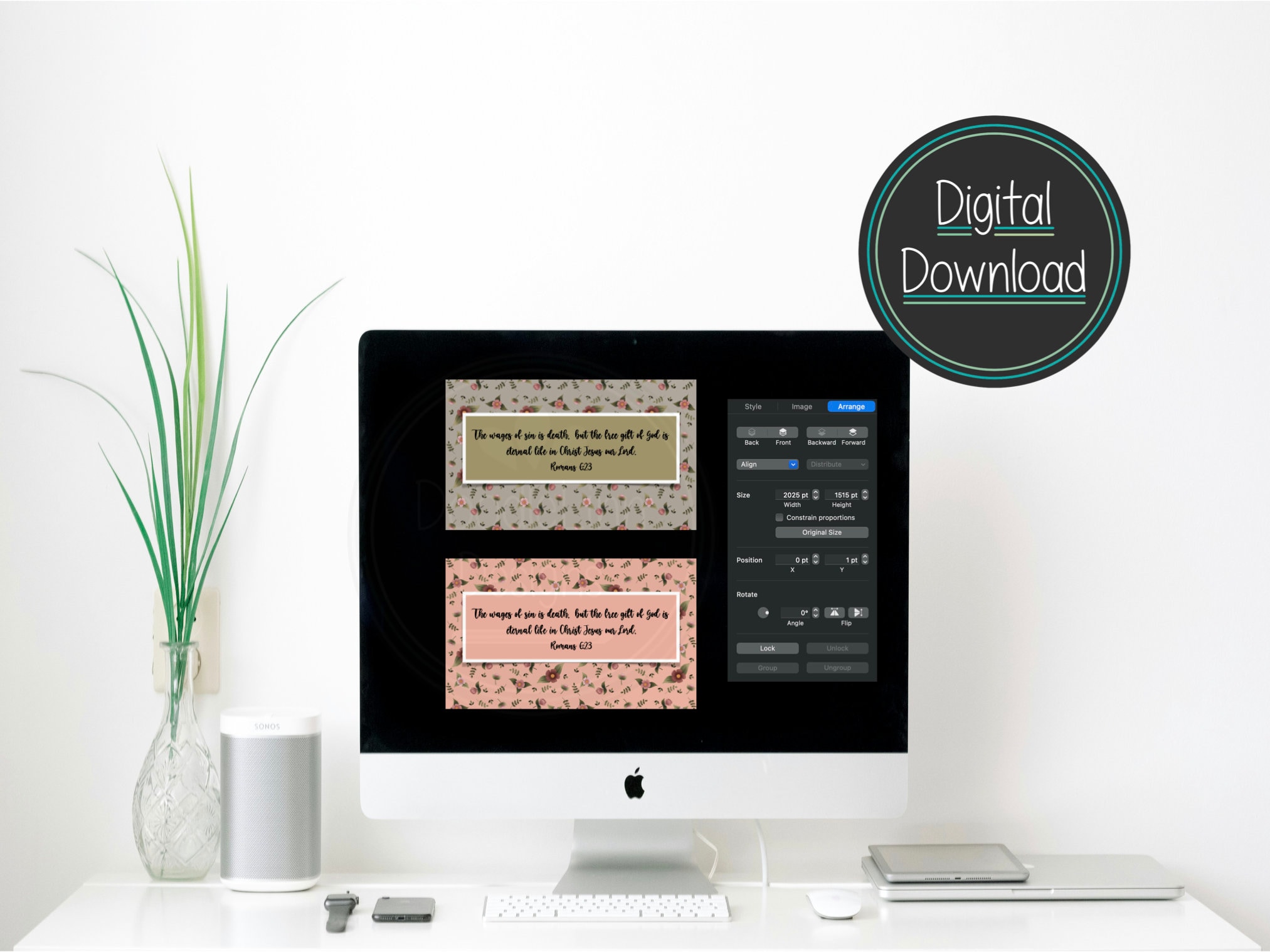 10 Bible Verse, Memory Cards, Salvation Verses, Floral Pattern, Green ...