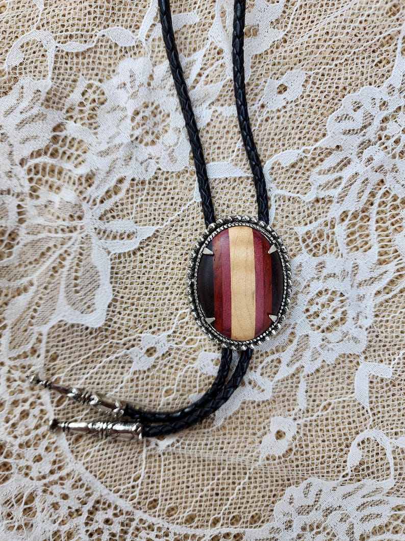 Rustic Handcrafted Wooden Bolo Ties Ready to Ship Country Western Style ...