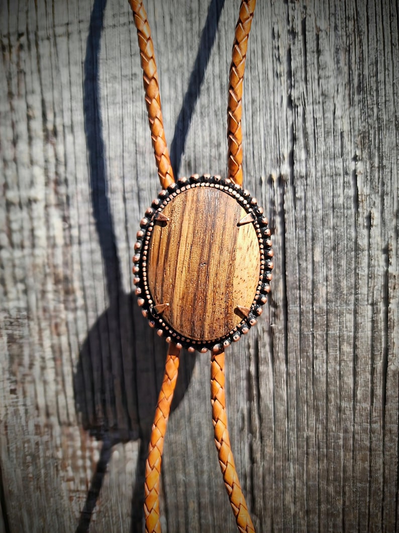 Handmade Zebrawood Bolo Tie – Rustic, Western, & Boho Style | Usa-made ...