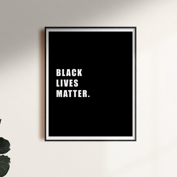 Black Lives Matter Poster - Etsy