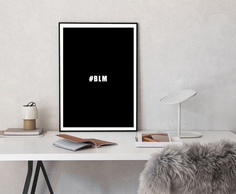 BLM Minimalist Typography Digital Expression Art Modern - Etsy