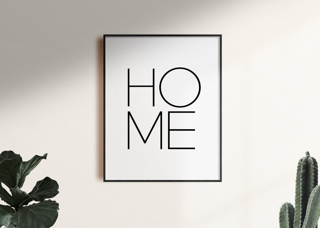 Home | Minimalist Typography Digital Art Modern Illustration Word Print ...