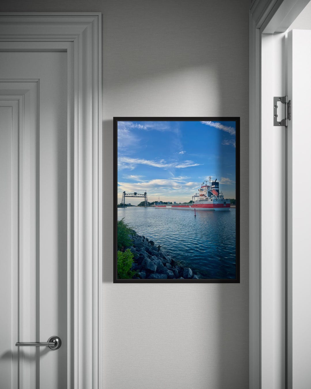 Welland Canal Lift Bridge and Canal Ship - Etsy