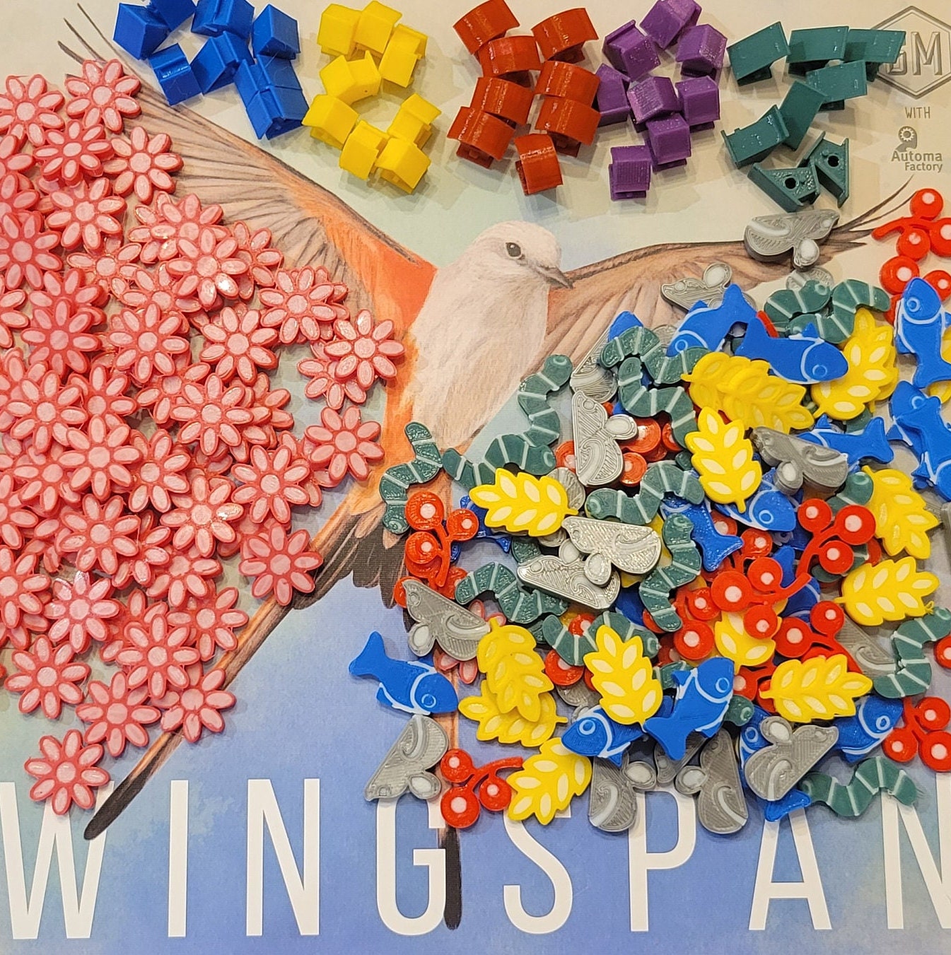 Wingspan Food and Action Cube Upgrades includes Expansions - Etsy