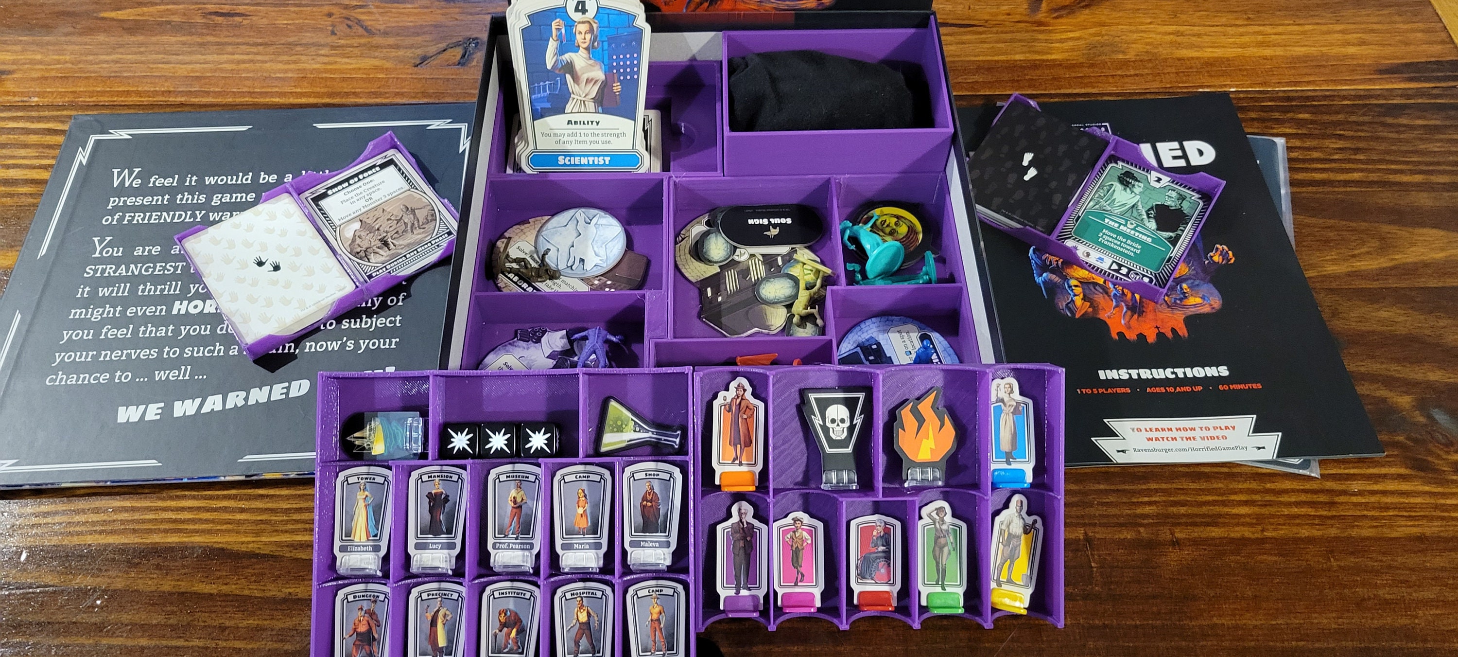 Horrified Universal Monsters Organizer Inserts - Etsy