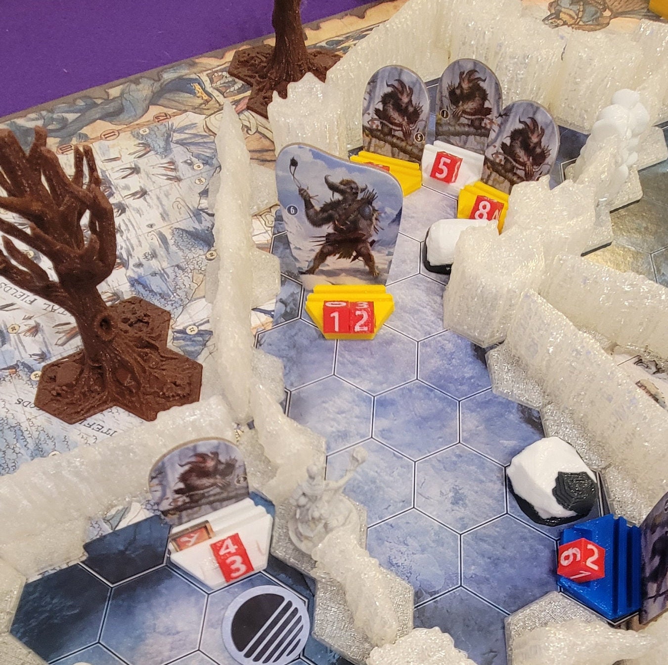 Frosthaven/gloomhaven Monster Bases + Numbered Dice - Etsy