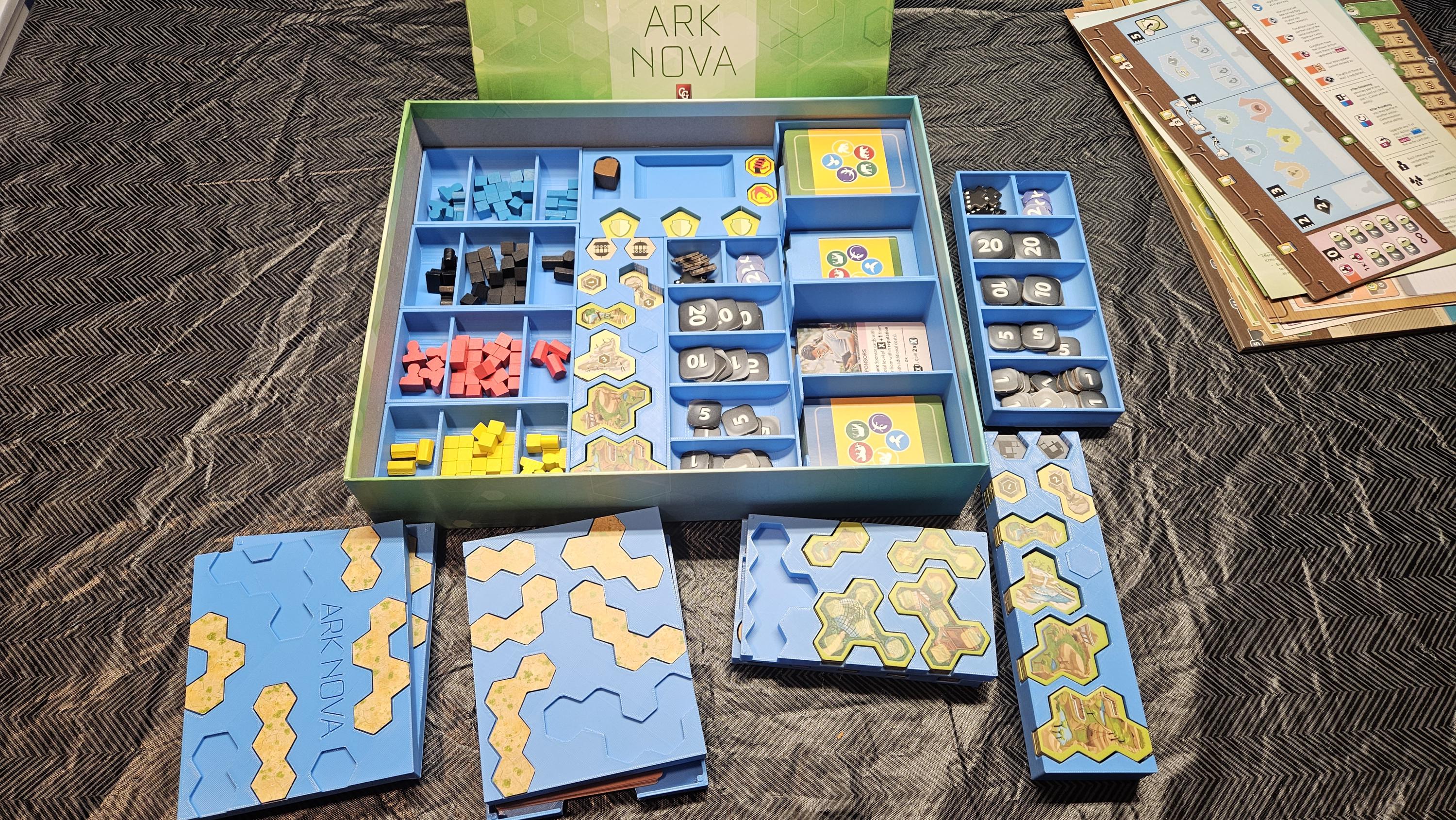 Ark Nova & Marine Worlds Expansion Insert/organizer - Includes Player ...