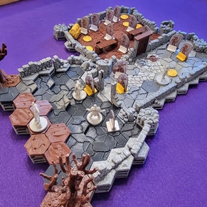 Gloomhaven Hex Terrain Tiles - Openlock - Table Top Gaming - Modular ...