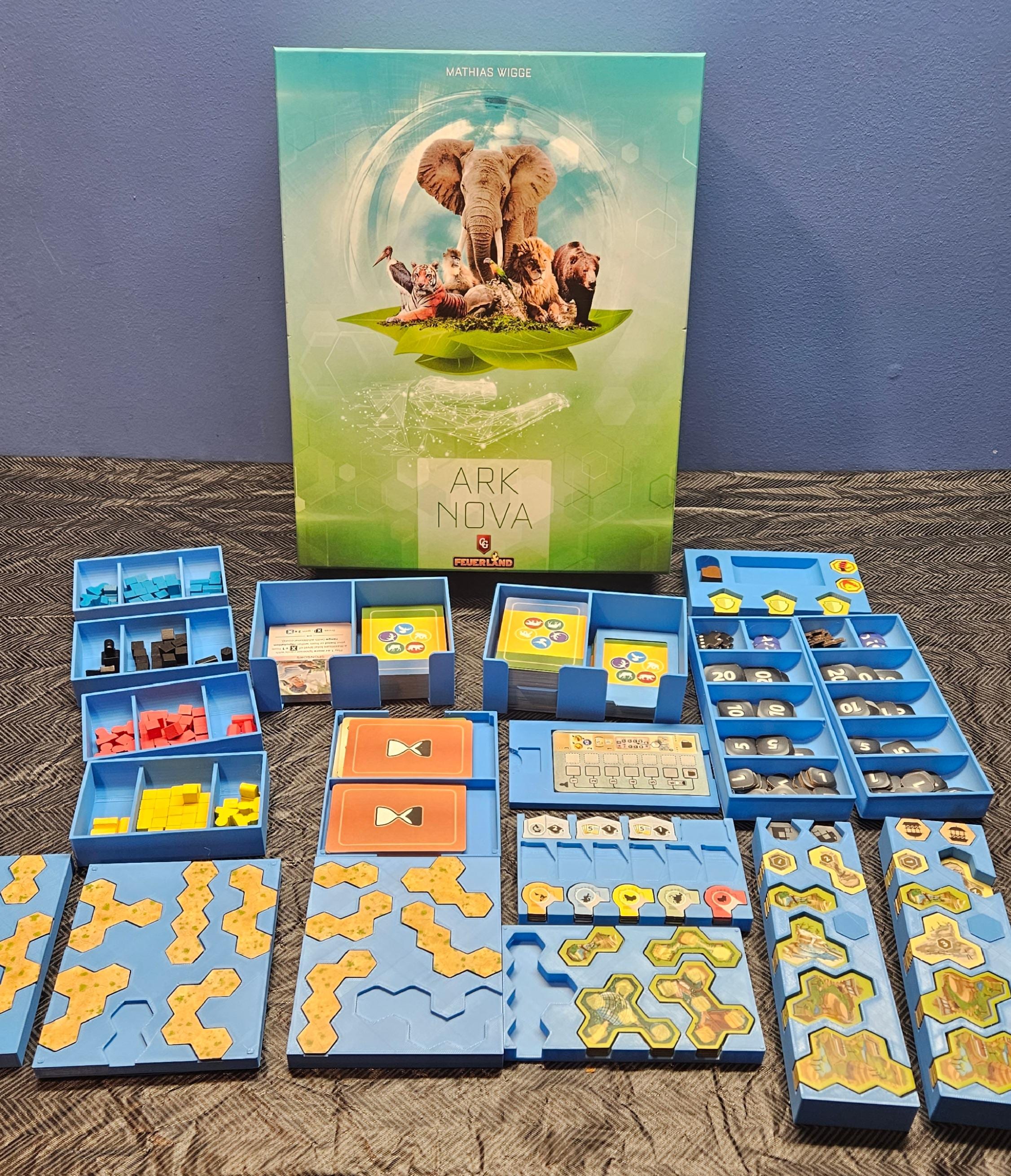 Ark Nova & Marine Worlds Expansion Insert/organizer - Includes Player ...