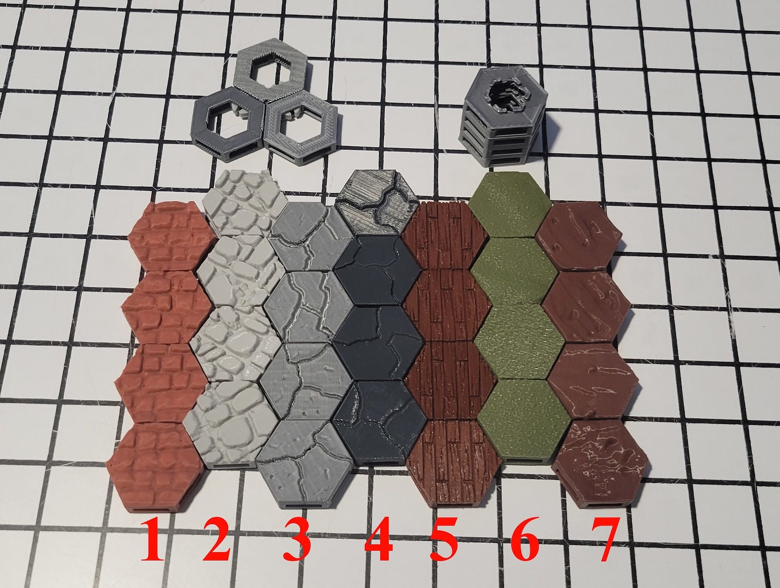 Gloomhaven Hex Terrain Tiles Openlock Table Top Gaming Modular Tile System - Etsy