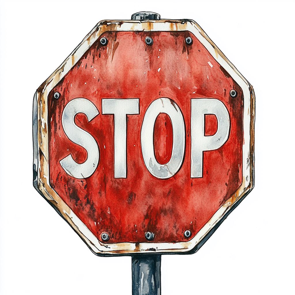 Watercolor Stop Sign Clipart Bundle (digital Download) - Etsy