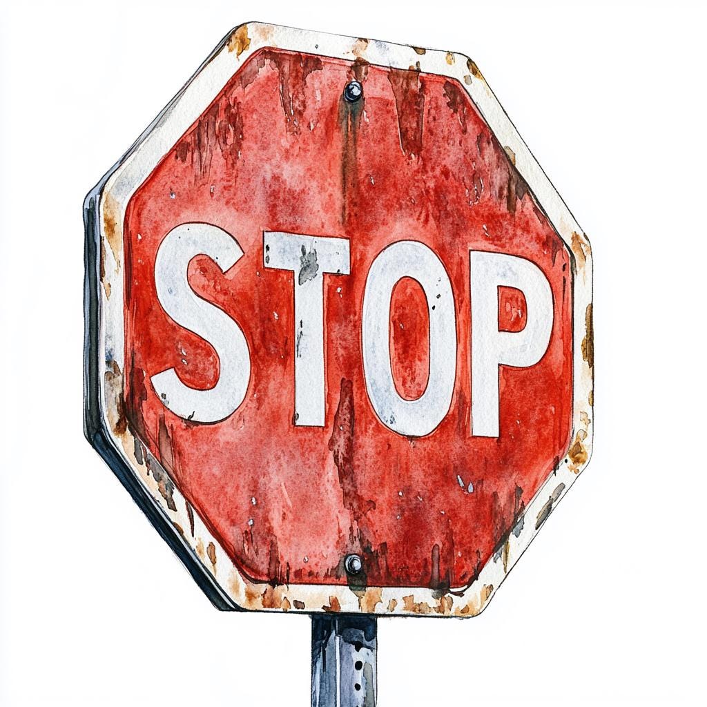 Watercolor Stop Sign Clipart Bundle (digital Download) - Etsy