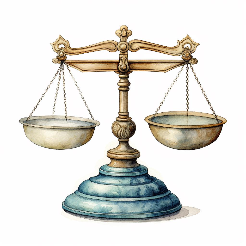 Vintage Scales, Antique Weighing Scale, Printable Watercolor Clipart ...