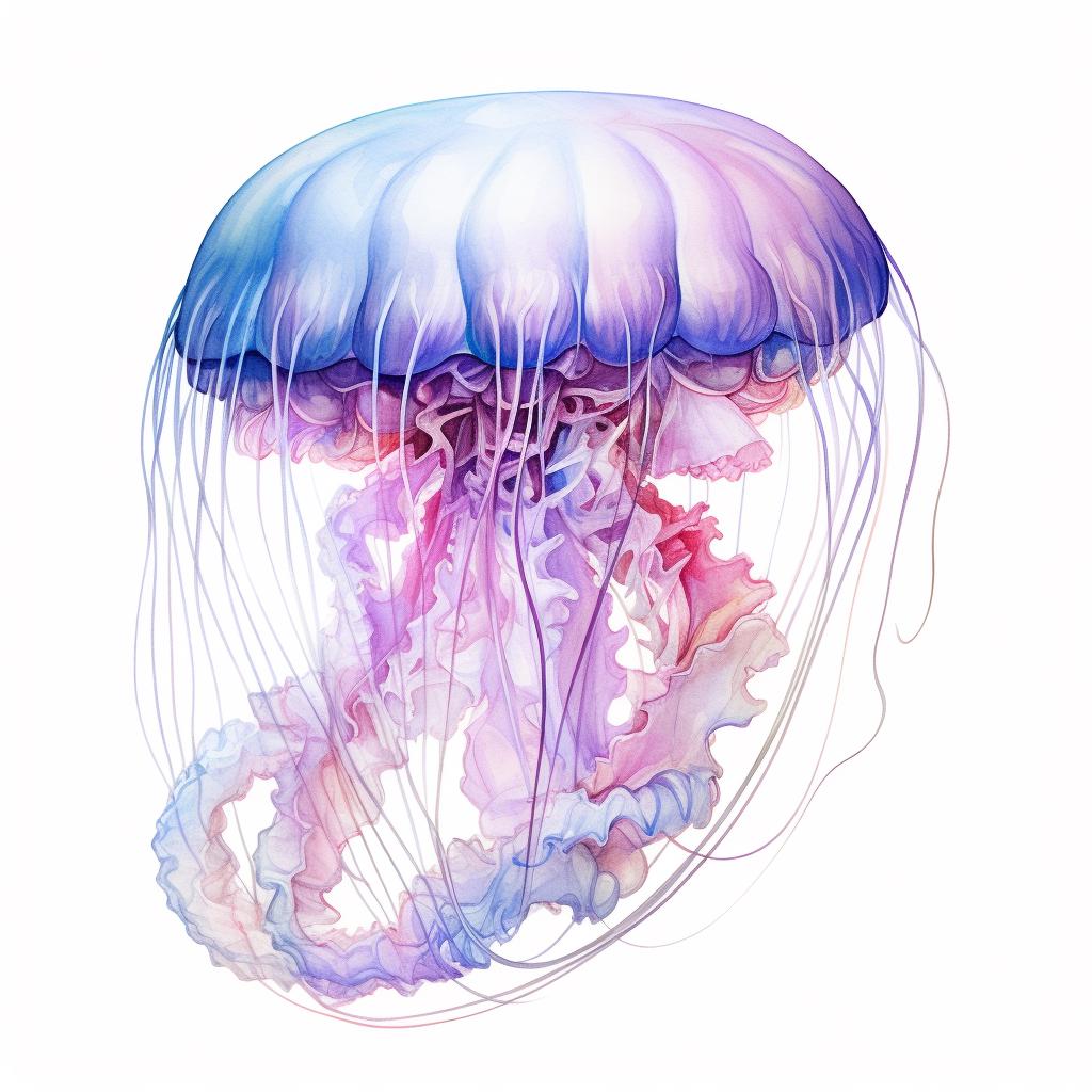 Jellyfish, Printable Watercolor Clipart Bundle, 10 High Quality ...