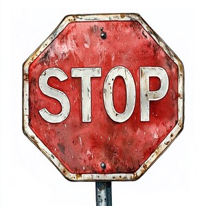 Watercolor Stop Sign Clipart Bundle (digital Download) - Etsy