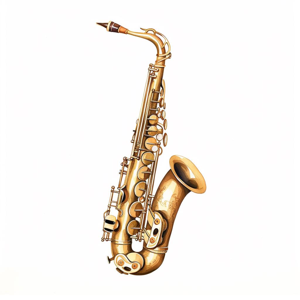 Saxophone, Printable Watercolor Clipart Bundle, 10 High Quality ...