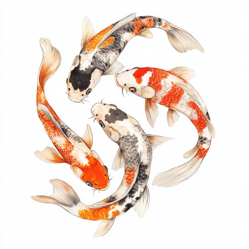 Kids Fish Set Prints - Etsy