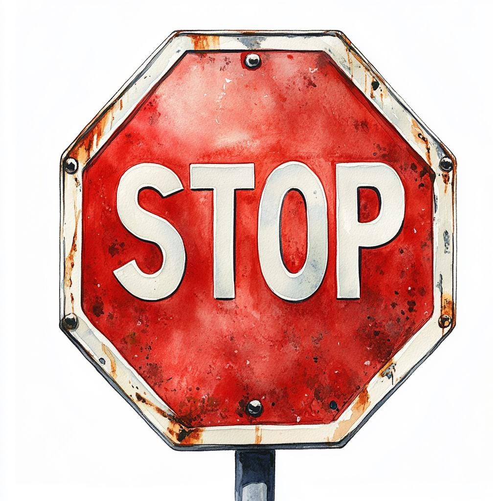 Watercolor Stop Sign Clipart Bundle (digital Download) - Etsy