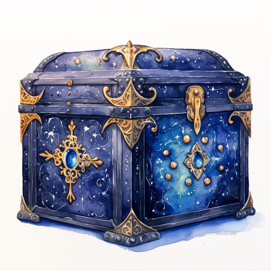 Magical Box, Printable Watercolor Clipart, 10 High Quality Watercolor ...