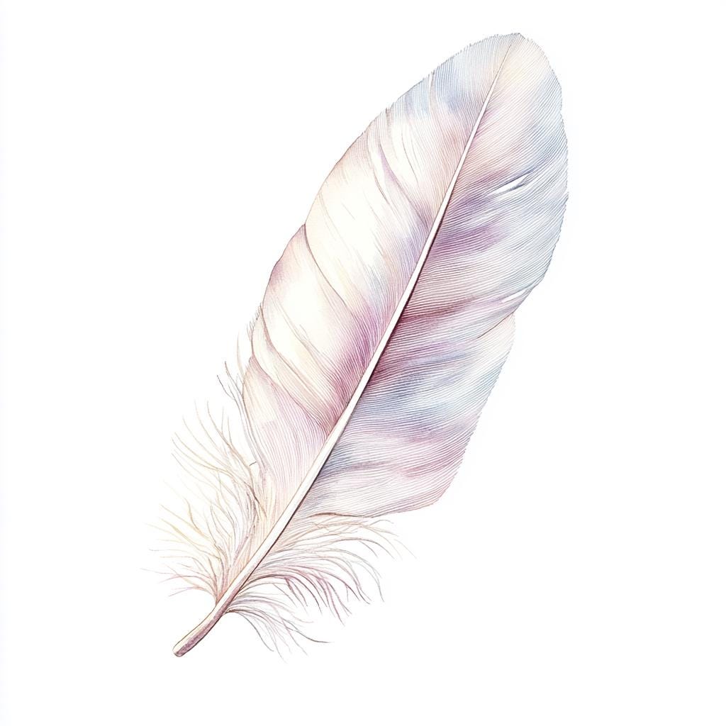 Watercolor Feather Clipart Bundle, 10 Watercolor JPG, Instant Downlod ...