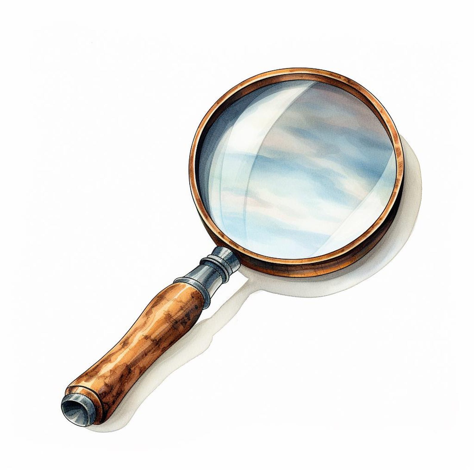 Watercolor Magnifying Glass Clipart Bundle (digital Download) - Etsy