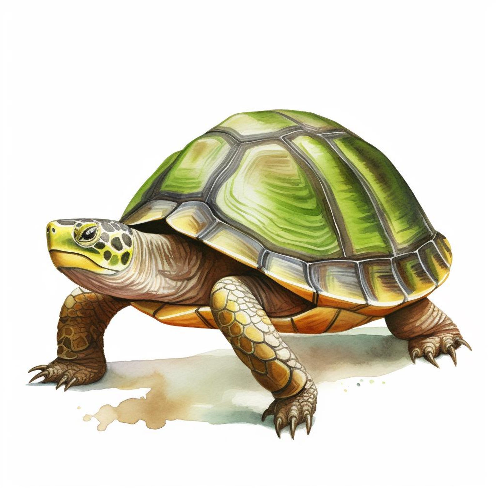 Sea Turtle, Cute Turtle Art, Printable Watercolor Clipart Bundle, 10 ...