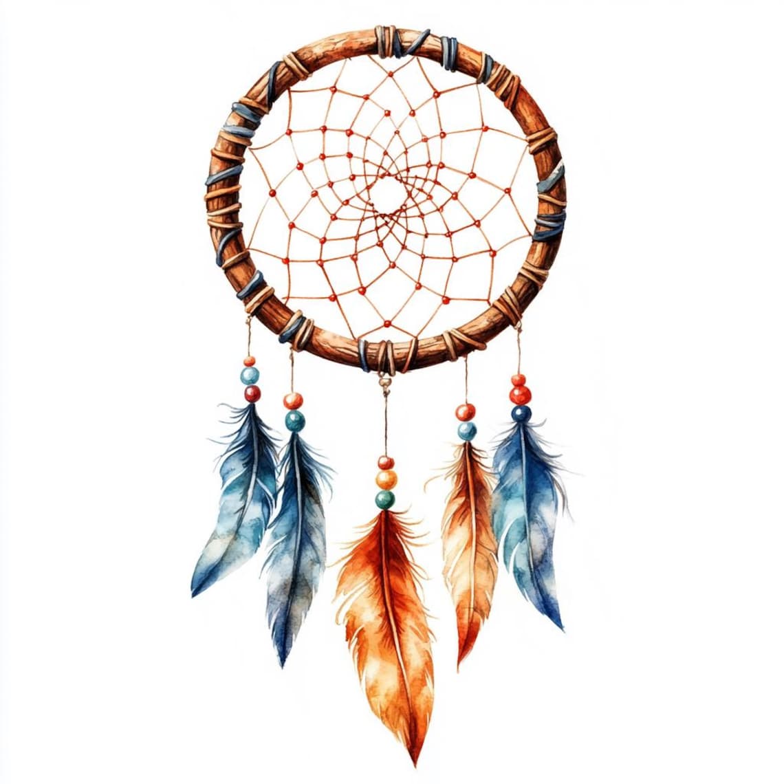 Dreamcatcher, Printable Watercolor Clipart, 10 High Quality Watercolor ...
