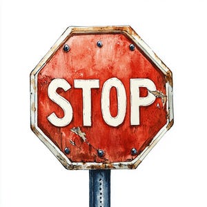 Watercolor Stop Sign Clipart Bundle (digital Download) - Etsy