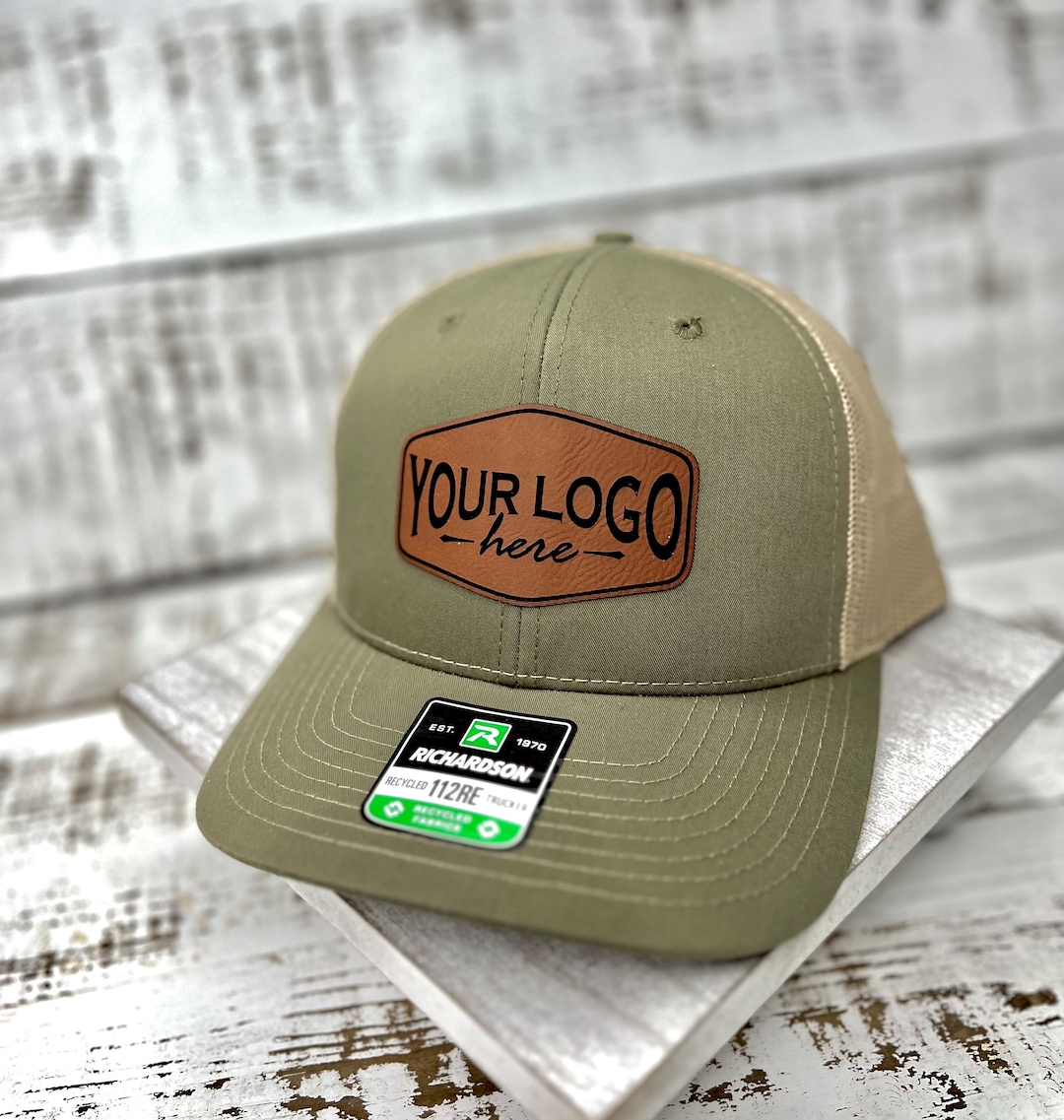 Custom Logo Leather Patch Hat: Richardson 112, Business Merch - Etsy