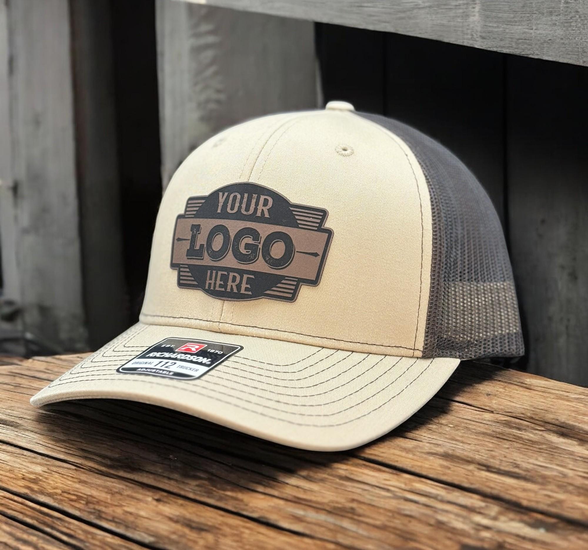 Custom Leather Patch Hat: Cattle Tag Logo, Business Merch - Etsy